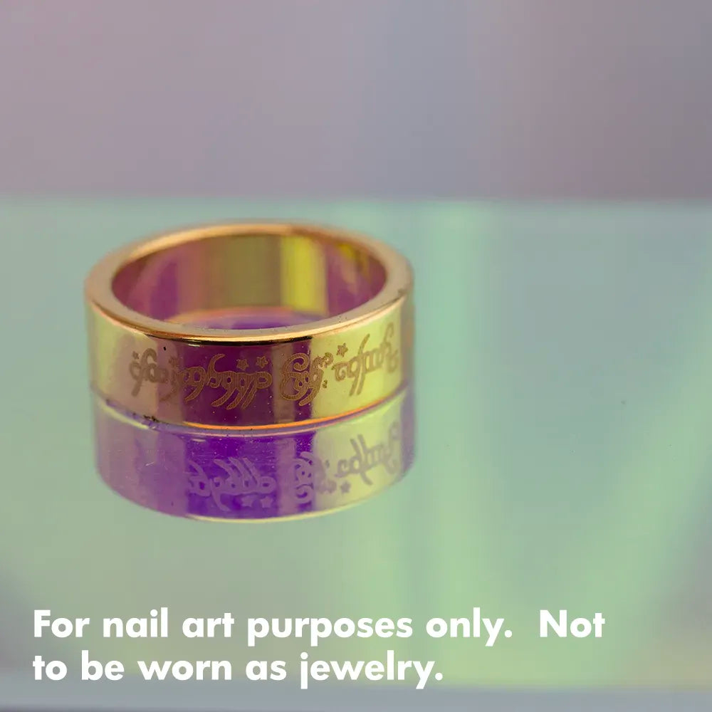 The One Ring to magnetize them all - Lord of the Ring-modeled gold nail ...